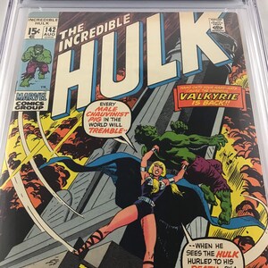 Valkyrie First Appearance in Hulk, Incredible Hulk 142 CGC Graded 7.5 ...