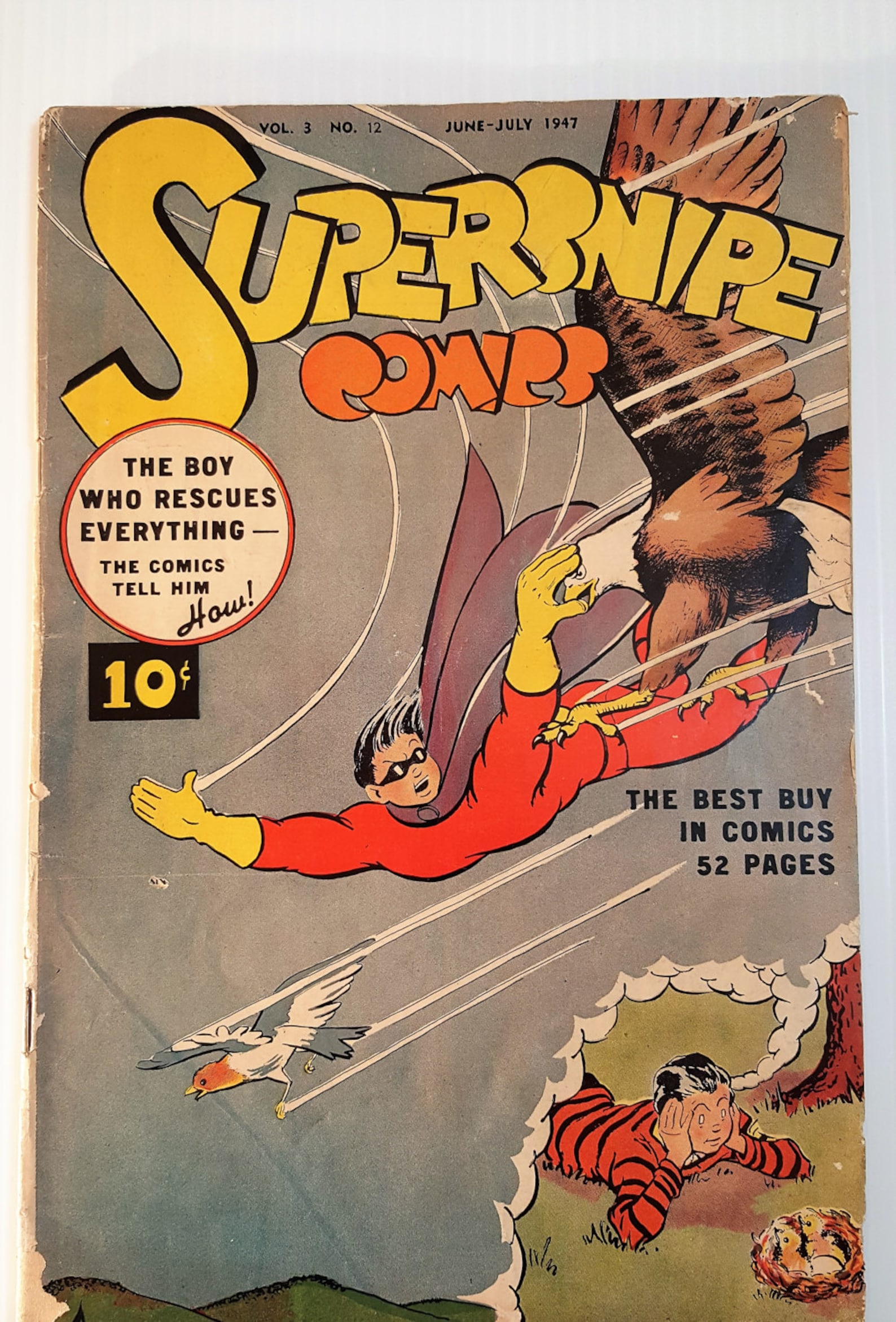 Supersnipe 12, Golden Age Comic Book, 1940s Comic Books, Low Grade ...