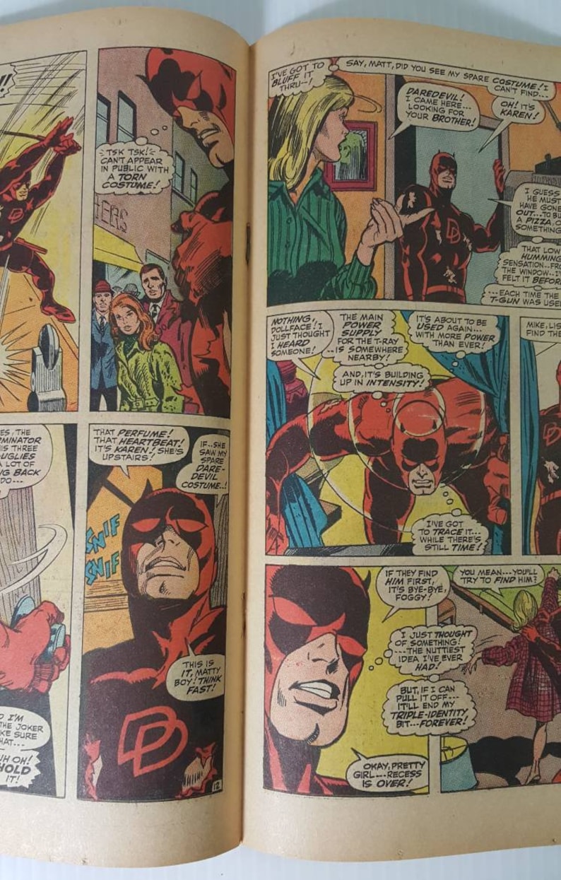 Death of Mike Murdock Daredevil 41 Gene Colan Art Stan Lee - Etsy