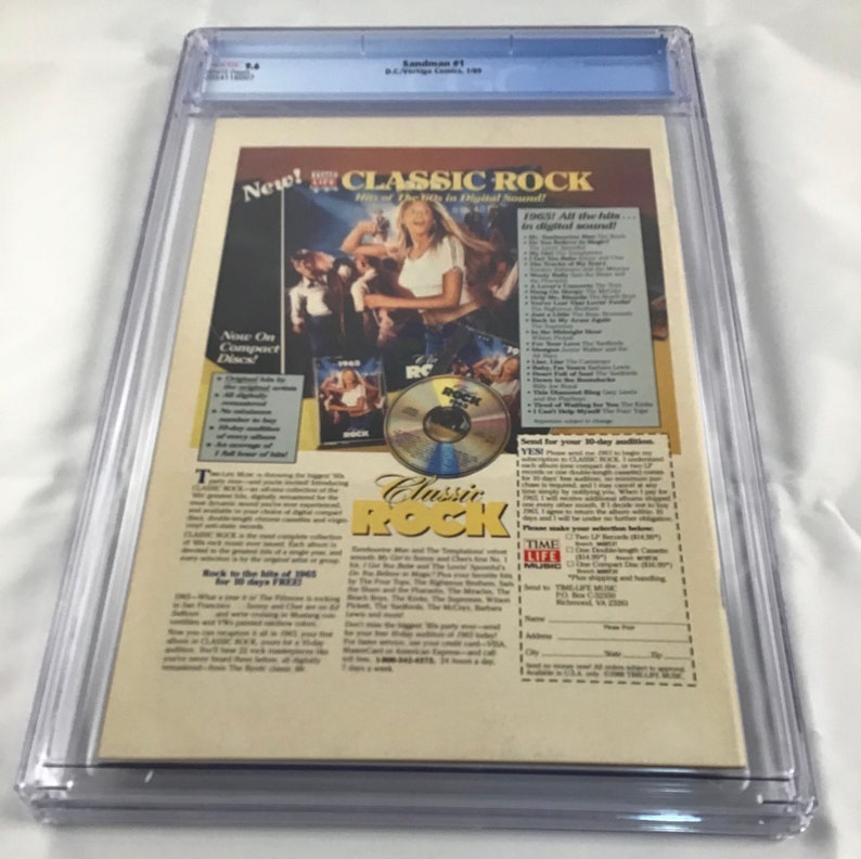 Sandman First appearance Sandman 1 CGC grade 9.6 comic Neil | Etsy