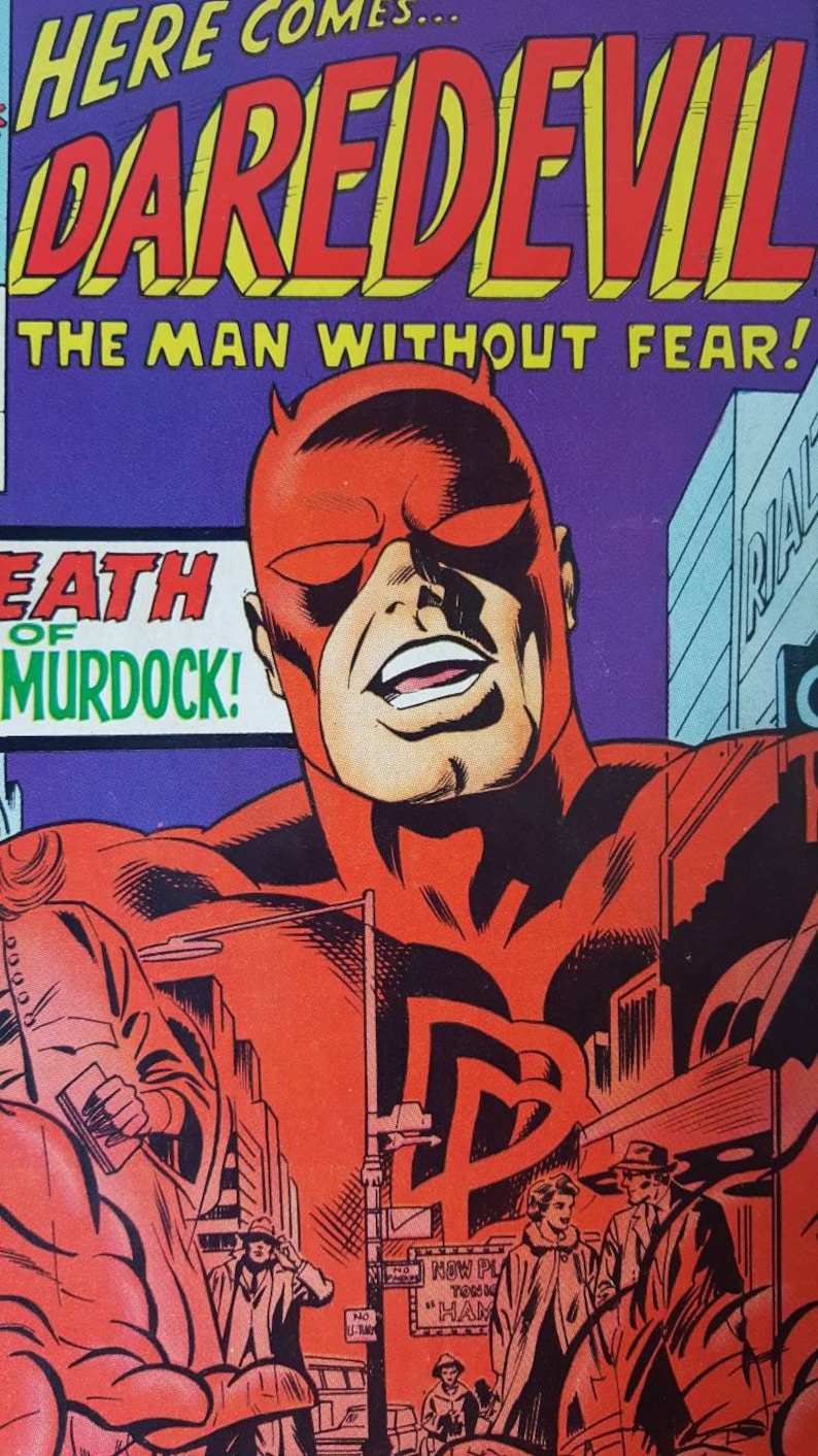 Death of Mike Murdock Daredevil 41 Gene Colan Art Stan Lee - Etsy