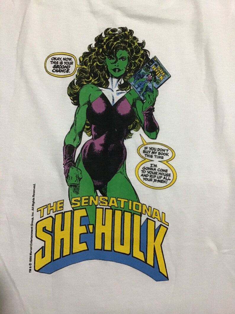 She Hulk 1989 Tee She Hulk 1 Cover Tee Shirt 1989 New Mens - Etsy