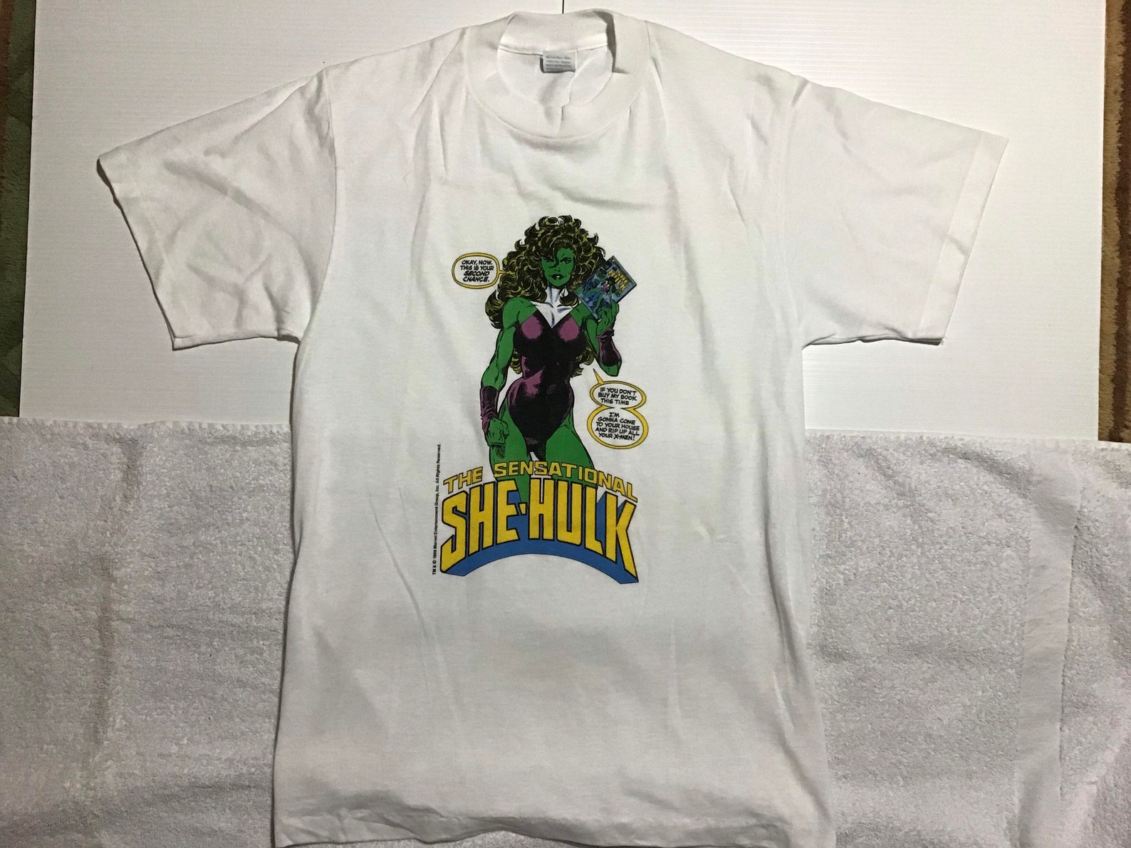 She Hulk 1989 Tee She Hulk 1 Cover Tee Shirt 1989 New Mens - Etsy
