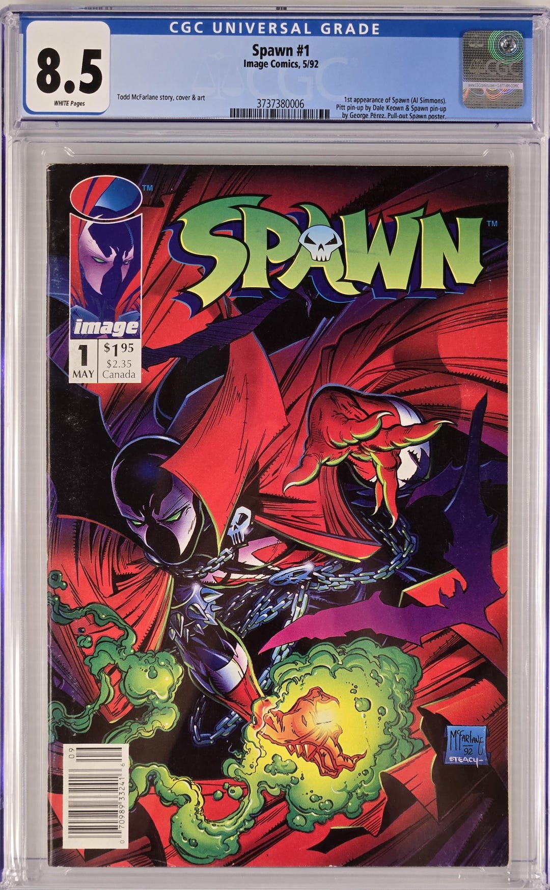 Spawn 1 Newstand CGC 8.5 - Etsy