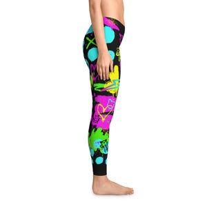 Colorful Graffitti Leggings | Scene Apparel | Menhera Kei | Emo | Punk ...