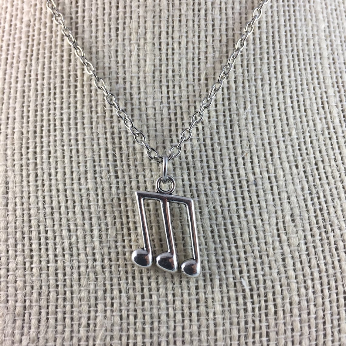 Music Note Pendant Musical Note Necklace Music Note | Etsy