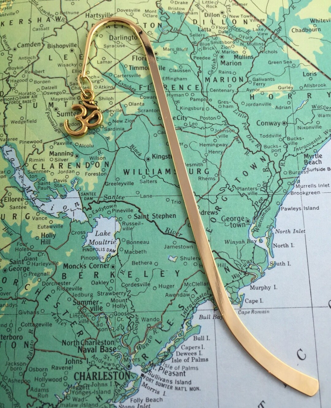Golden Om Bookmark - Om Symbol Bookmark - Etsy