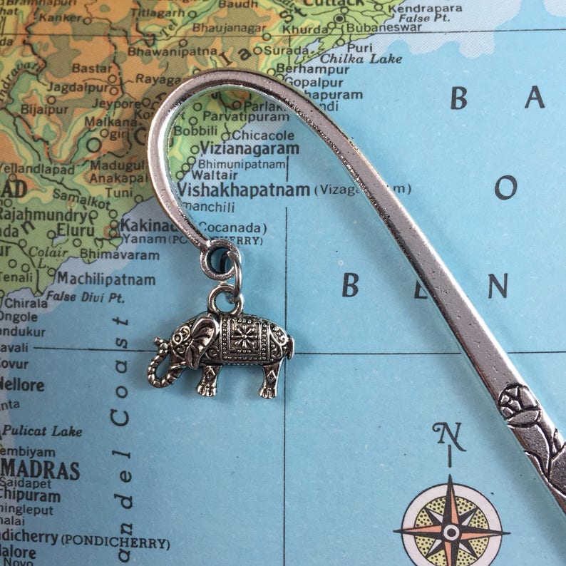Elephant Bookmark Indian Elephant Book Mark - Etsy Canada