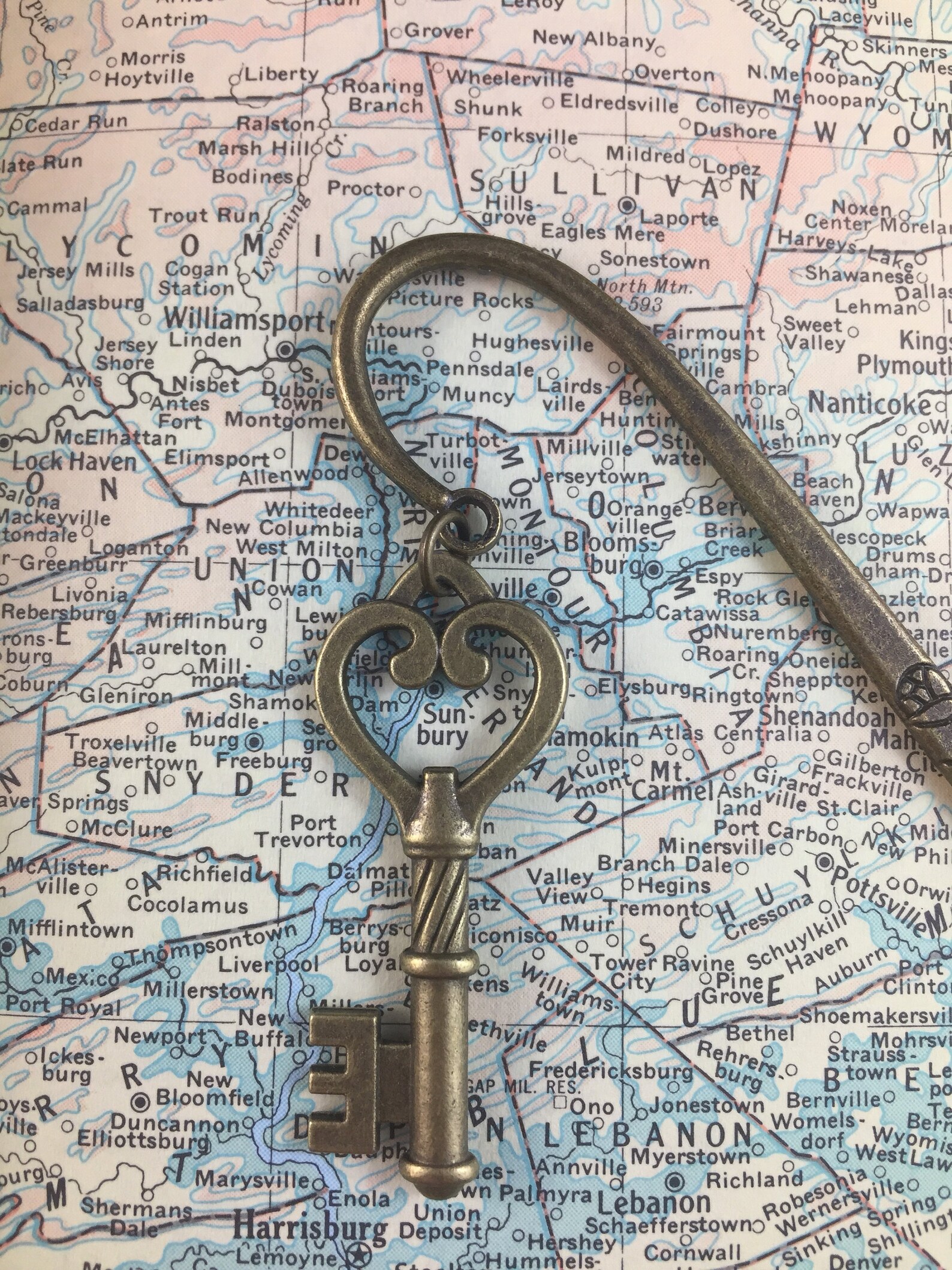 Key Bookmark Antique Key Bookmark | Etsy