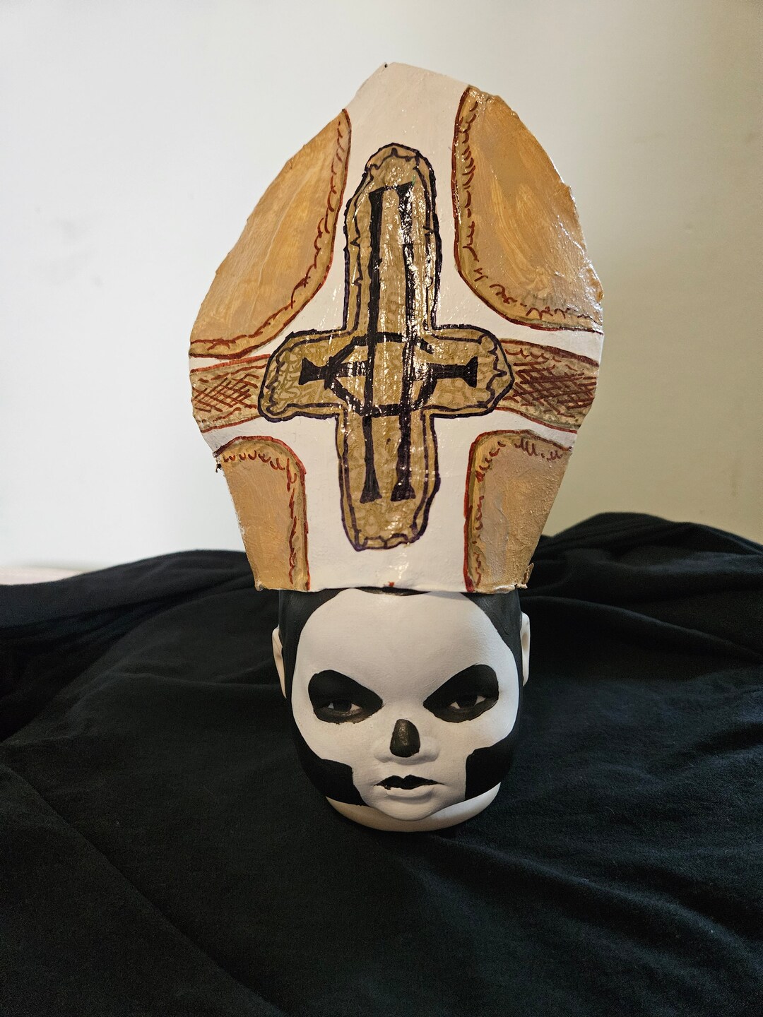 Spooky Goth Gothic Horror Metal Ceramic Bisque Ghost Themed Baby Doll ...