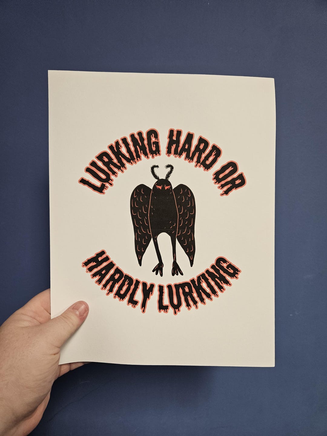 Mothman Cryptid Spooky Goth Gothic Dark Aesthetic Lurking Hard or ...