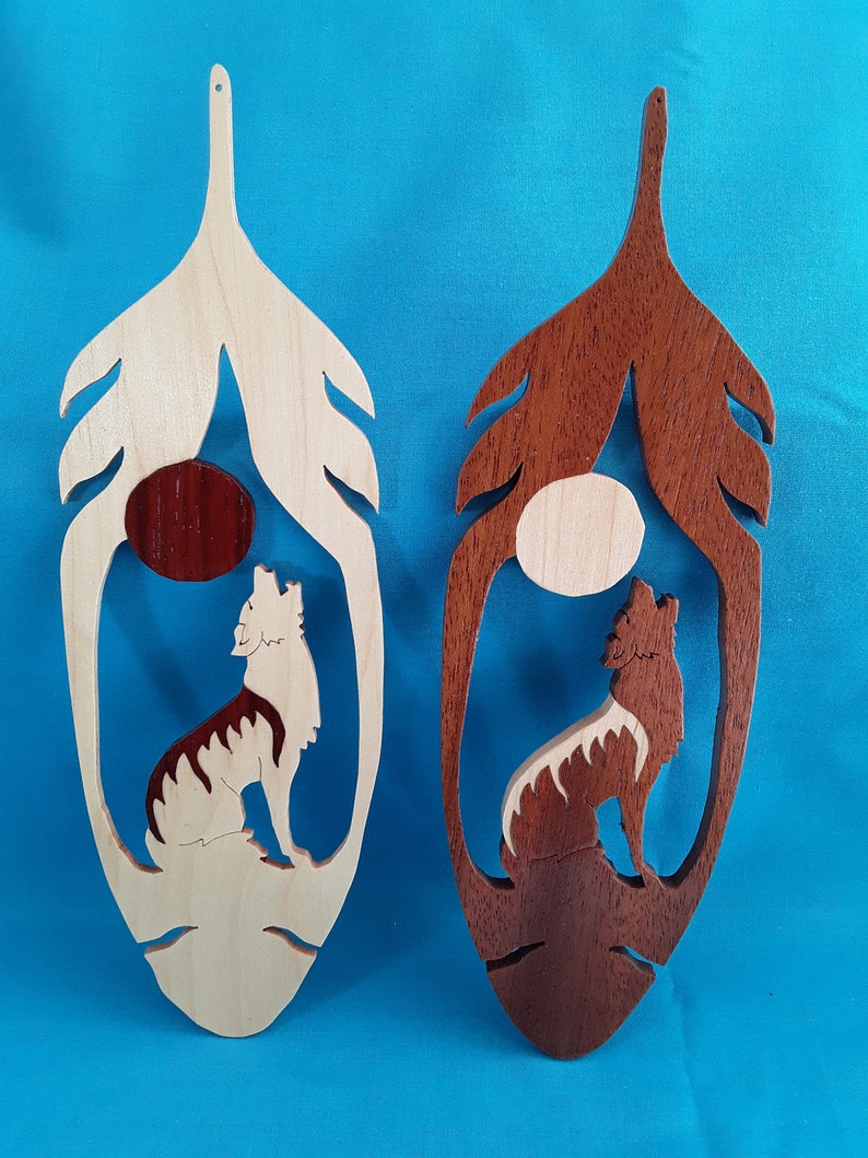 Howling Wolf Feather - Etsy