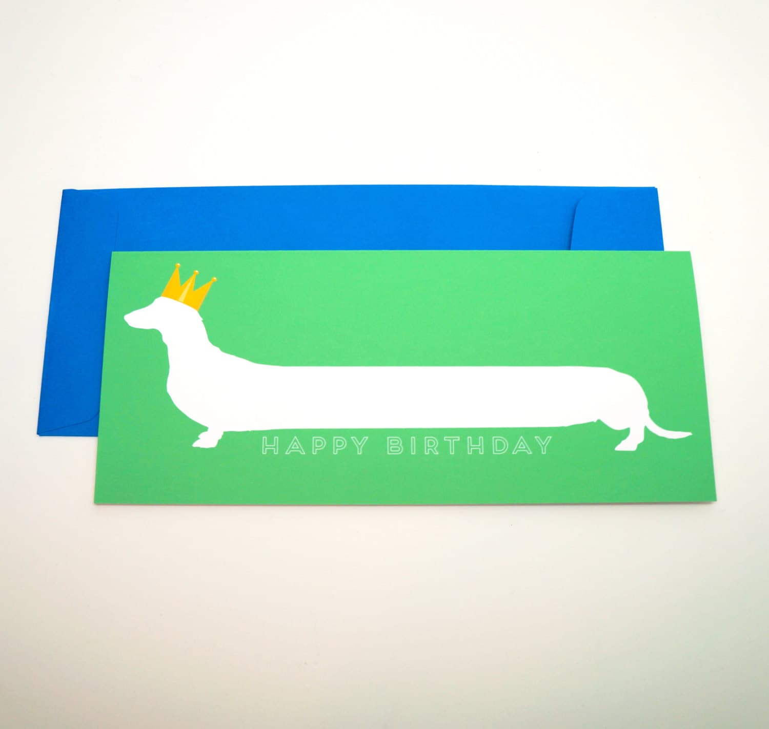 Happy Birthday Weiner Dog, Dachshund Greeting Card - Instant Download ...