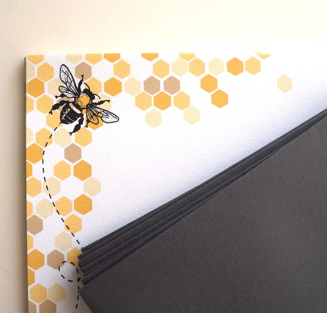 Bumble Bee Honeycomb Letter Writing Stationery Set : Free Shipping - Etsy