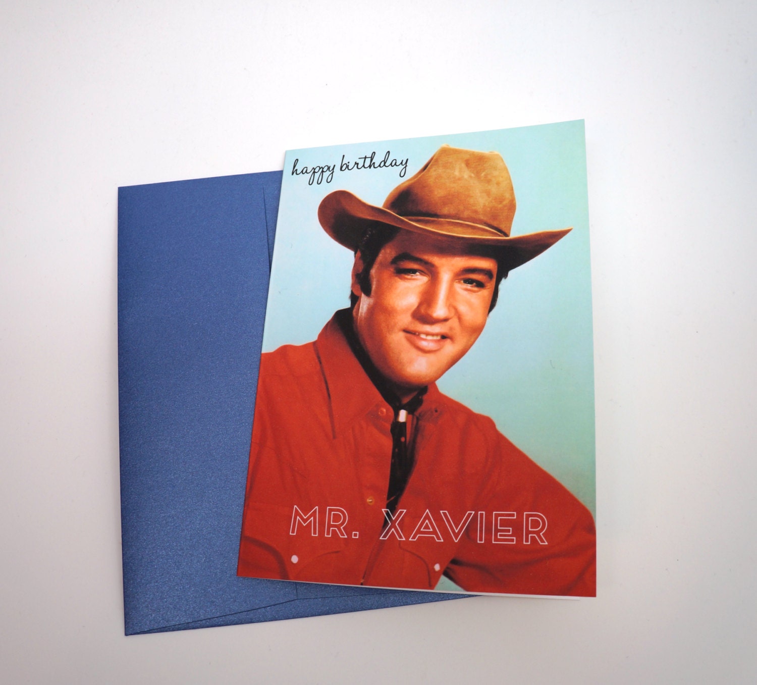 Personalized Elvis Wishes You Happy Birthday Greeting Card : Free ...