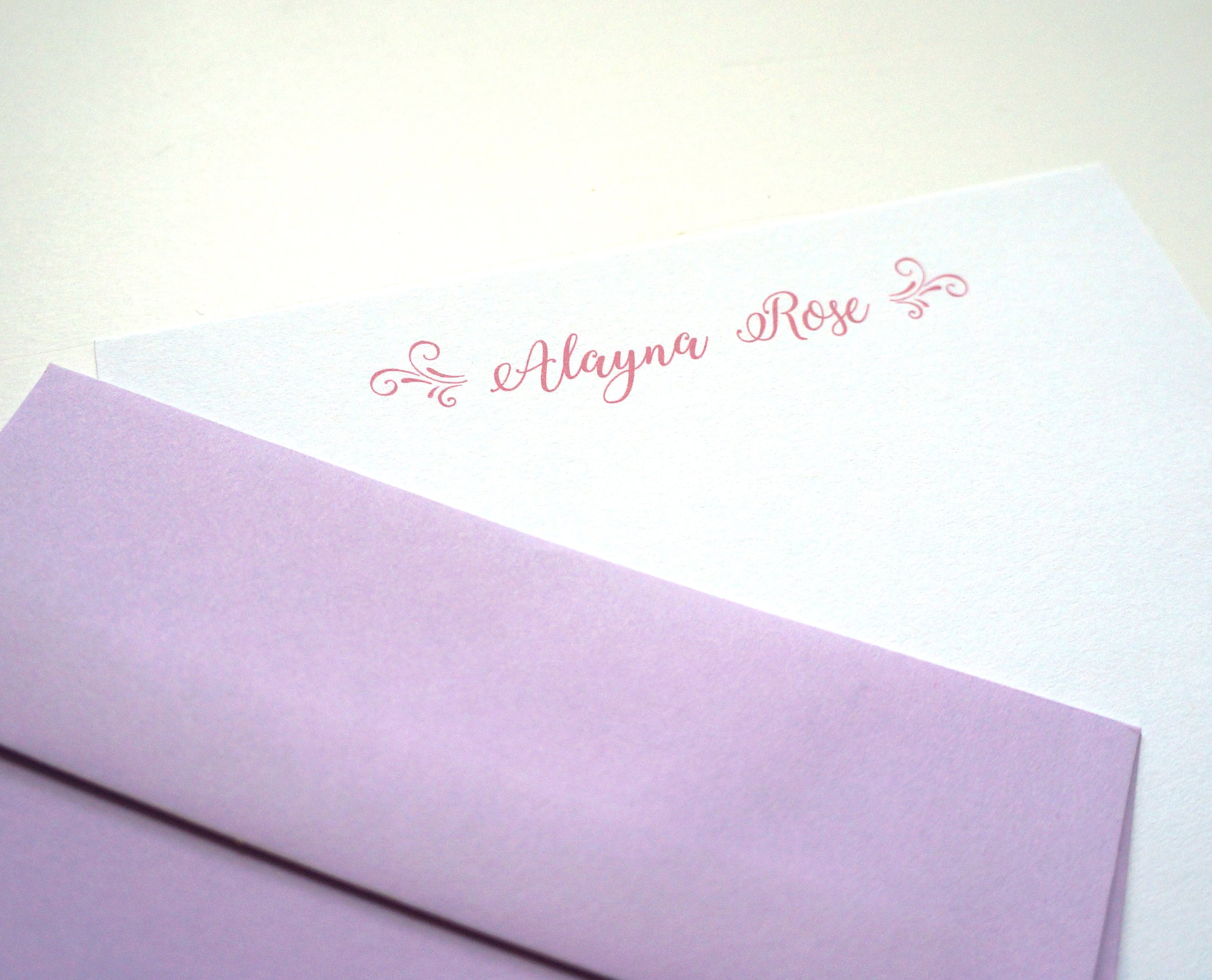 Printable Personalized Letter Writing Pages With Colorful Scripted Name ...