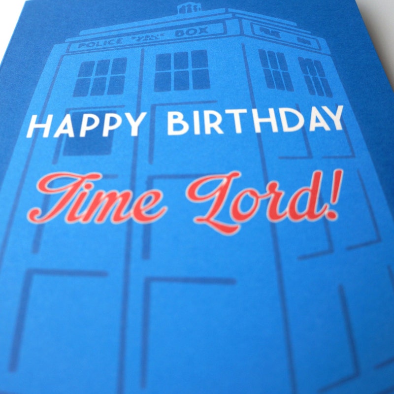 Doctor Who Birthday - Etsy UK