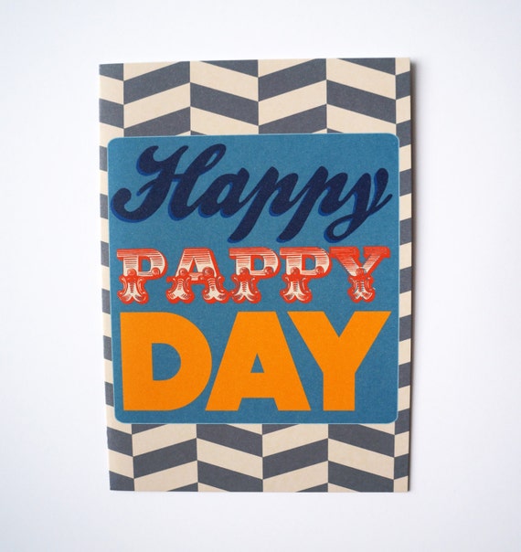 Happy Pappy Day Fathers Day Greeting Card FREE SHIPPING | Etsy