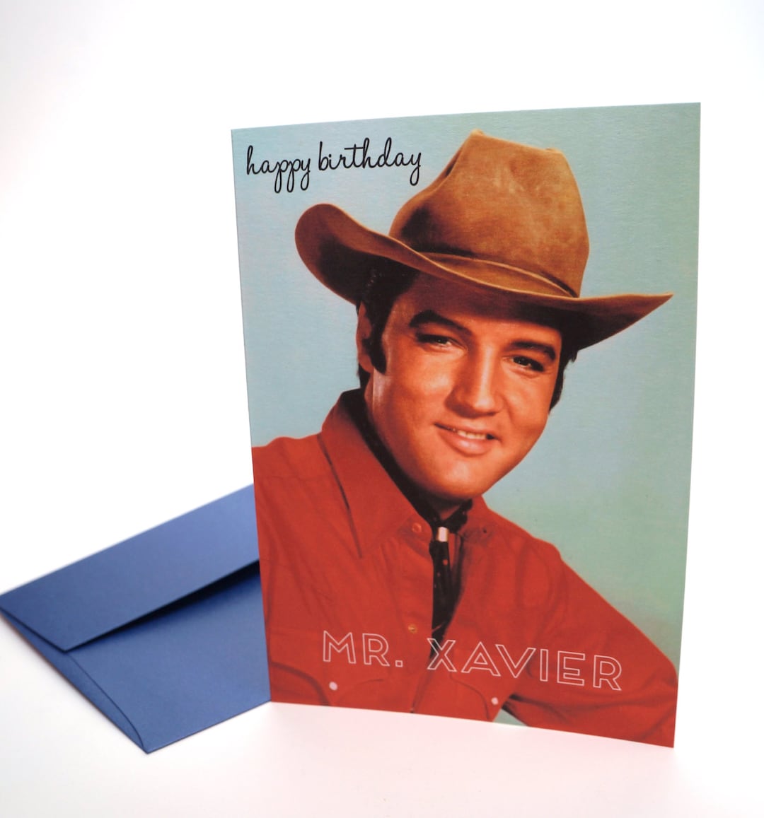 Personalized Elvis Wishes You Happy Birthday Greeting Card : Free ...