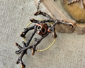 Copper Skull Ring - Etsy