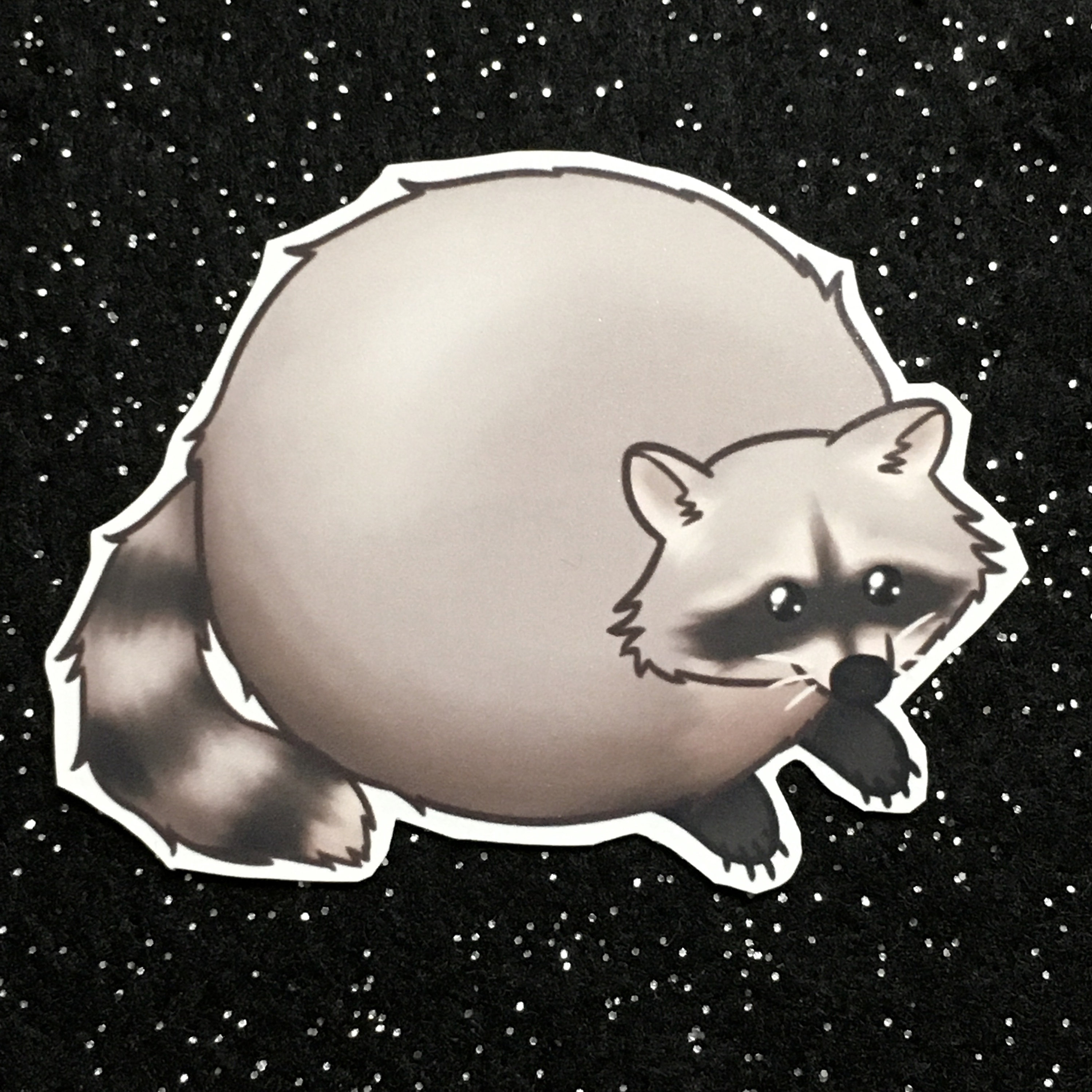 FAT RACCOON Stickers | Etsy