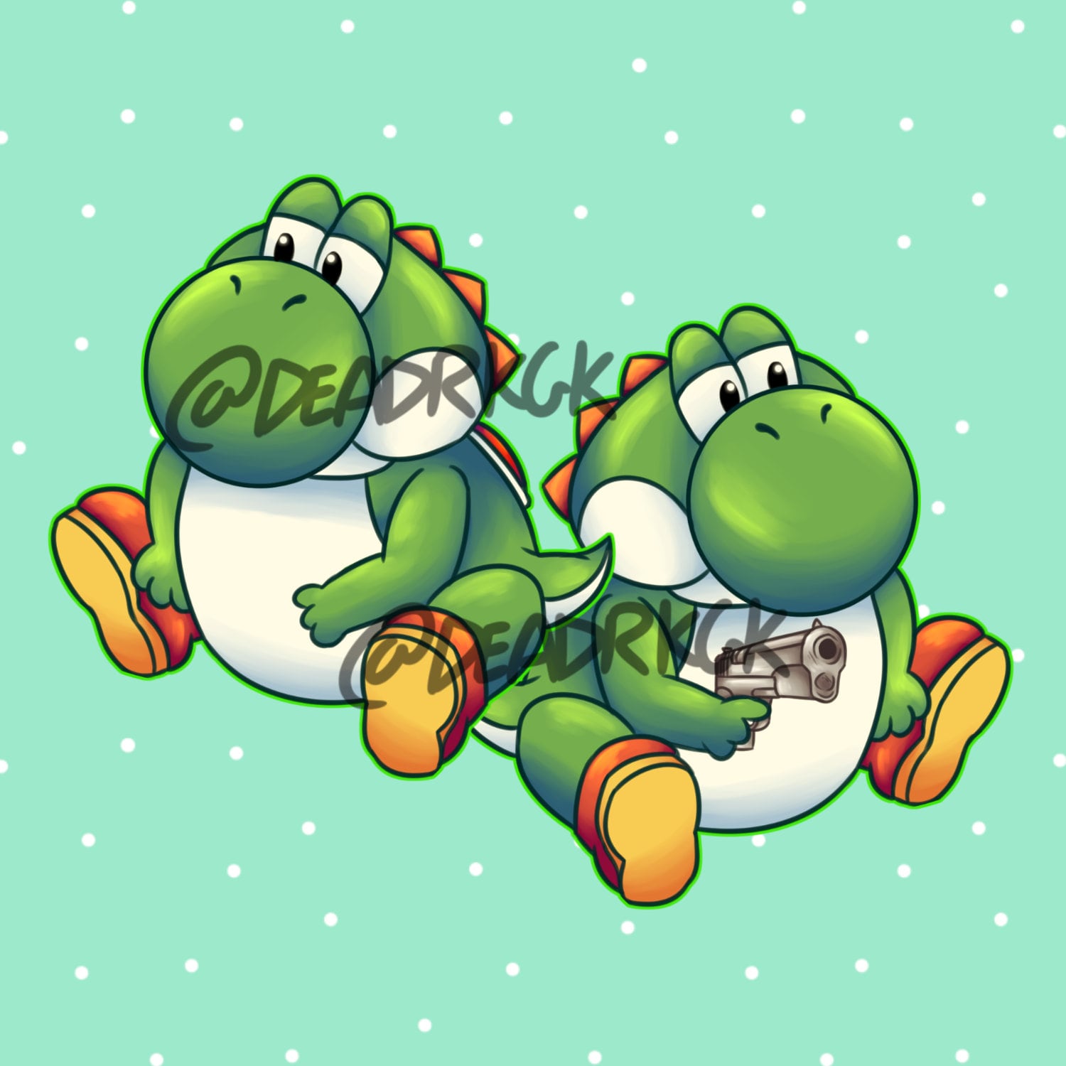 FAT YOSHI Stickers - Etsy