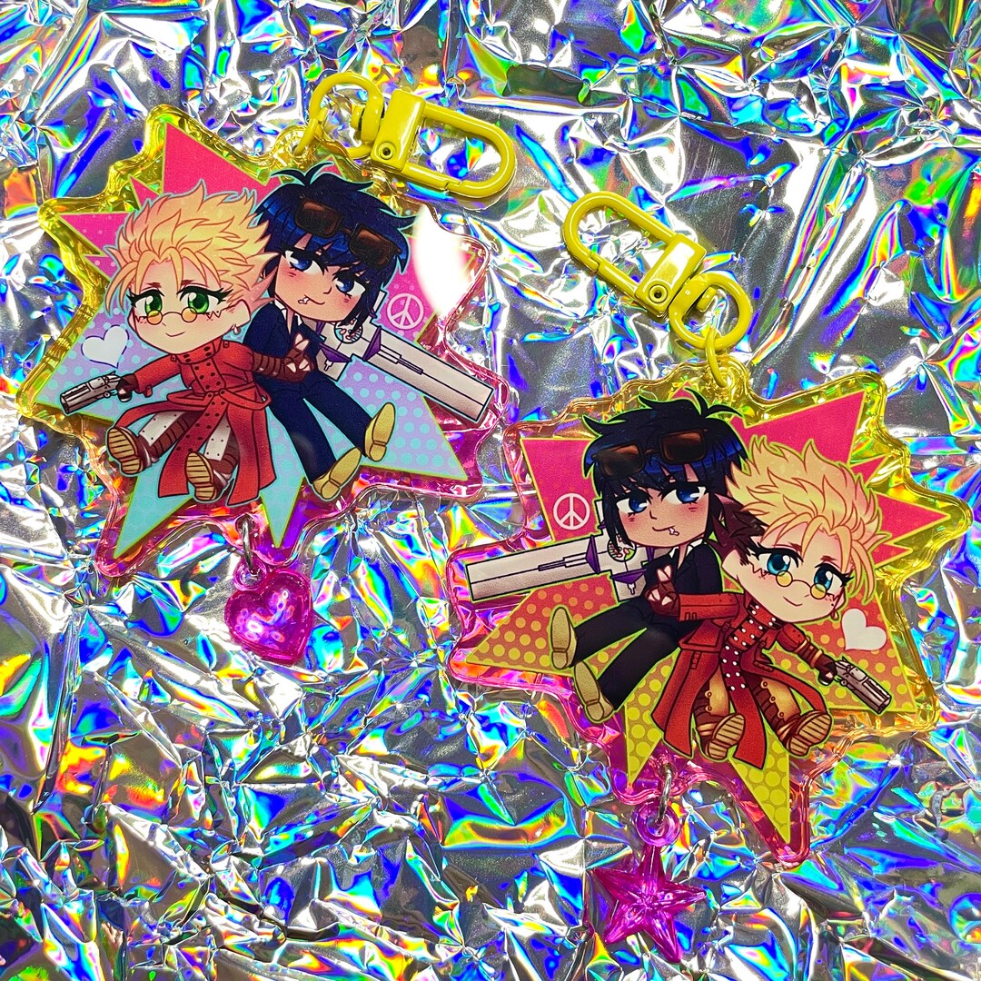 Trigun 1998 / Trimax 3" CHARMS - Vash and Wolfwood [double-sided ...