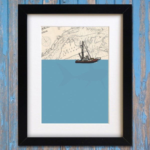 Jaws Orca Boat Print - Etsy