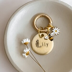 Bee Charm, Flower Charm, Daisy Charm, Charms for Dogs, Pet Charms ...