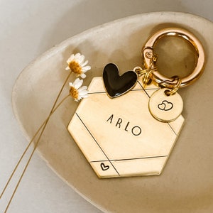 HEARTBREAKER Dog Tag, Pet Id Tag, Personalized Dog Tag, Hand Stamped ...