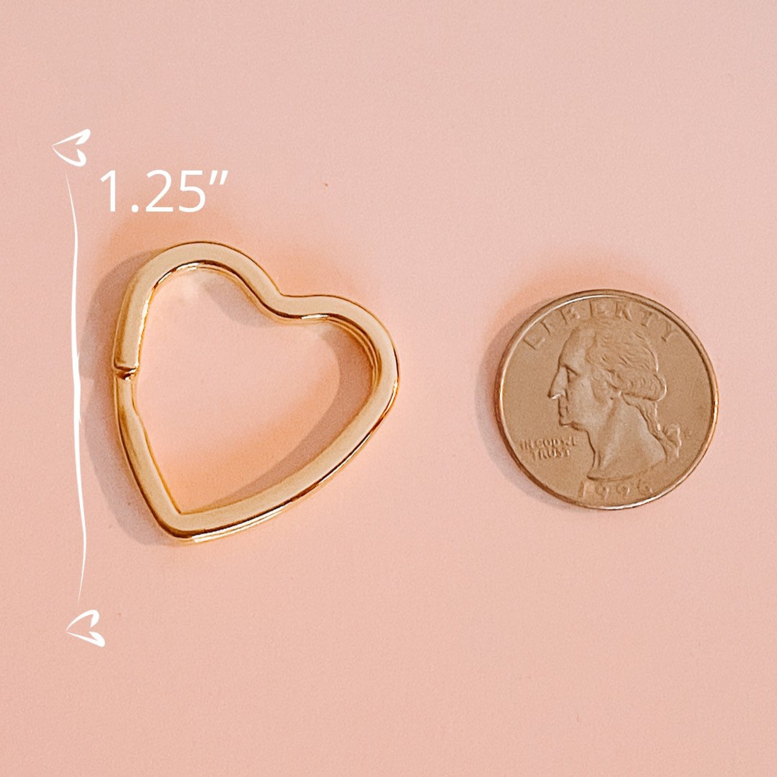 Heart Split Ring Hardware Add on for Pet Id Tags. | Etsy