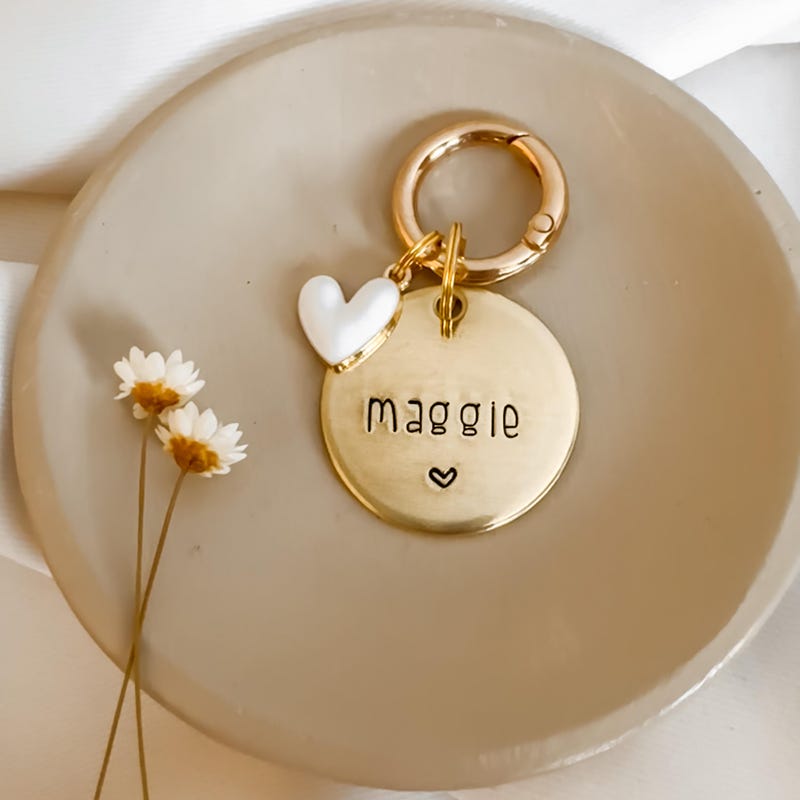 Heart Dog Tag - Etsy