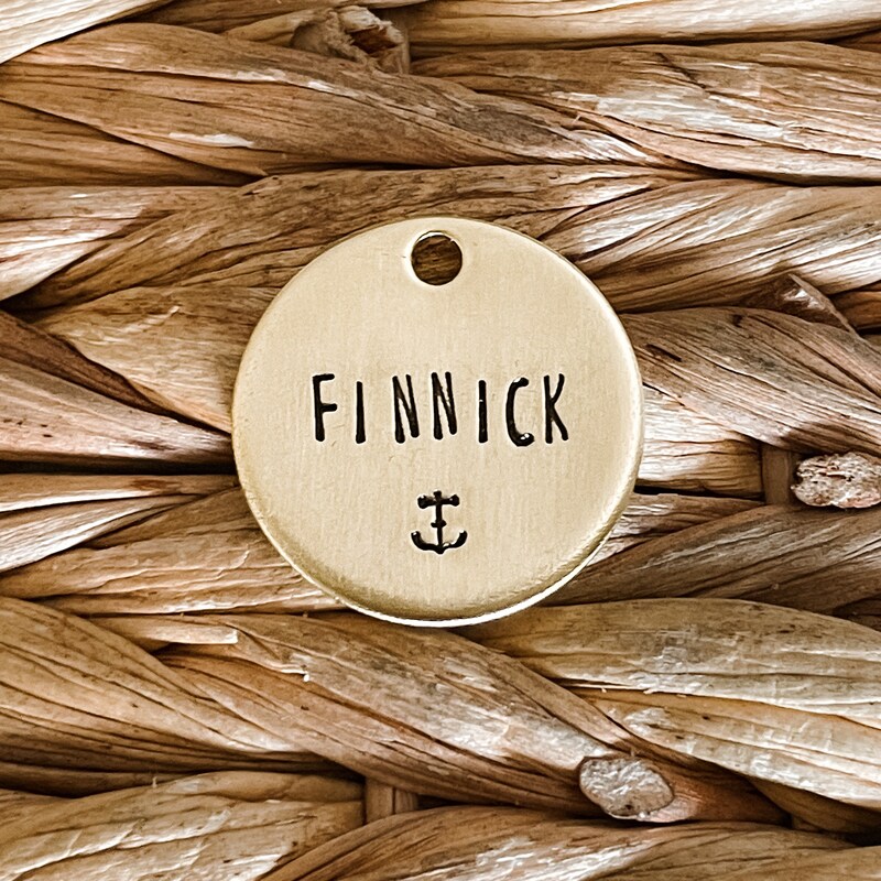 Nautical Pet Name Tag - Etsy