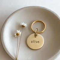 Personalized Gold Dog Tag Custom Engraved ID for Dogs Microchip ...