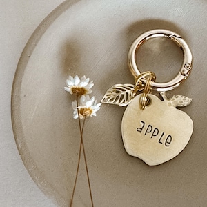 THE APPLE Dog Tag, Dod Tag, Pet Id Tag, Personalized Dog Tag, Hand ...