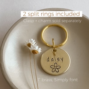 Flower Power Dog Tag, Daisy Dog Tag, Pet Id Tag, Personalized Dog Tag ...