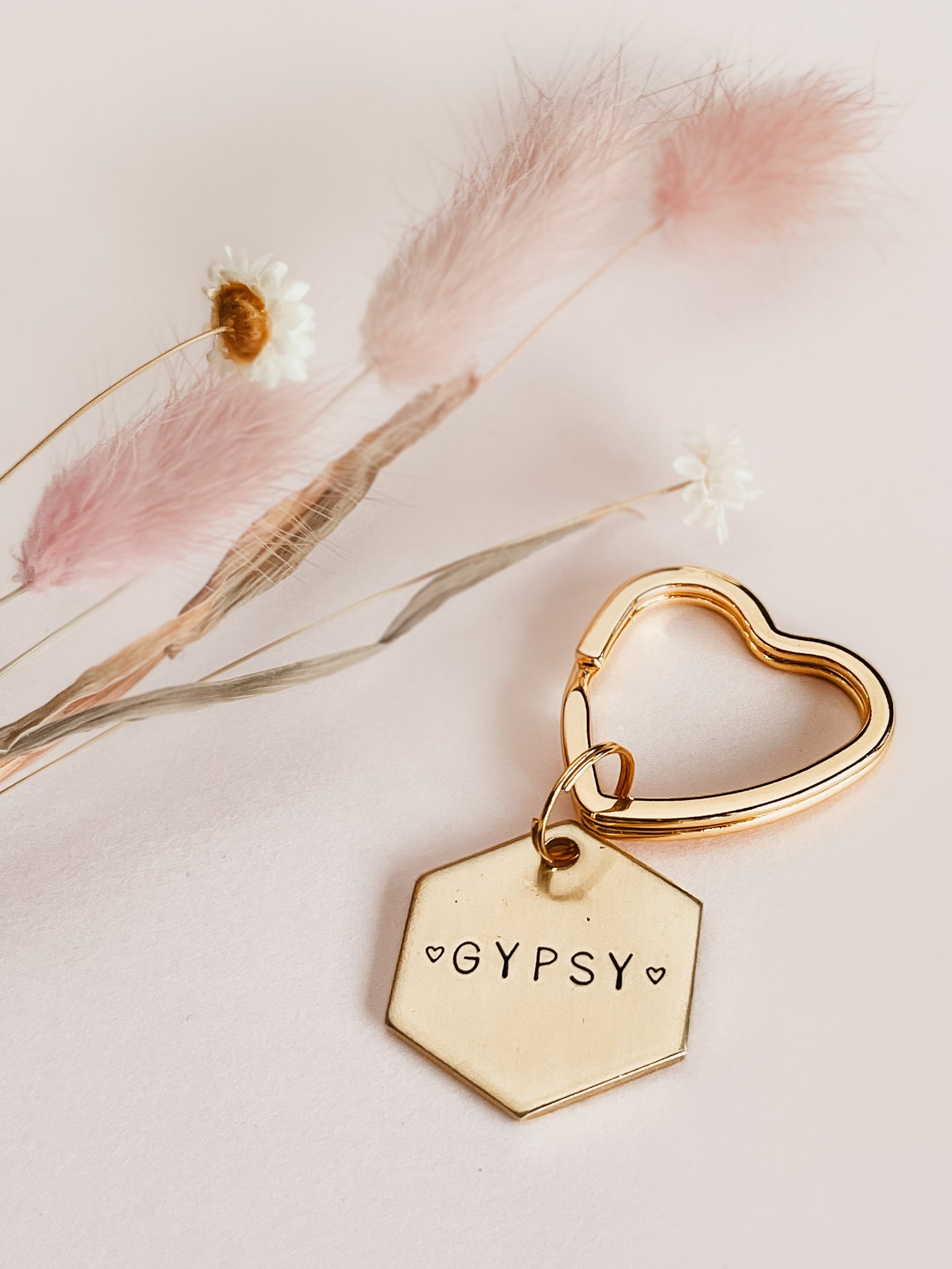 Heart Split Ring Hardware Add on for Pet Id Tags. | Etsy