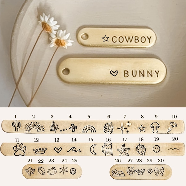 Hand Stamped Bar - Etsy