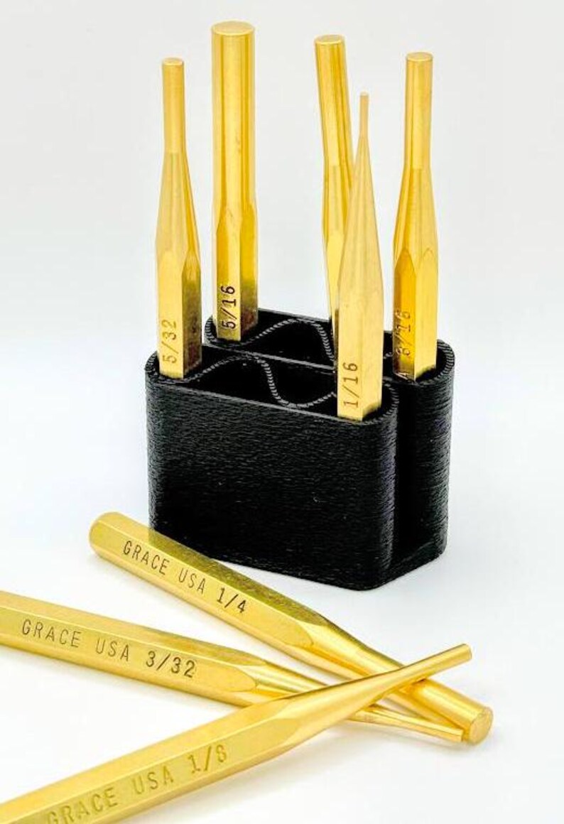 Brass Punch Organizer, Punch Holder, Workbench Storage, Gunsmith Tool ...