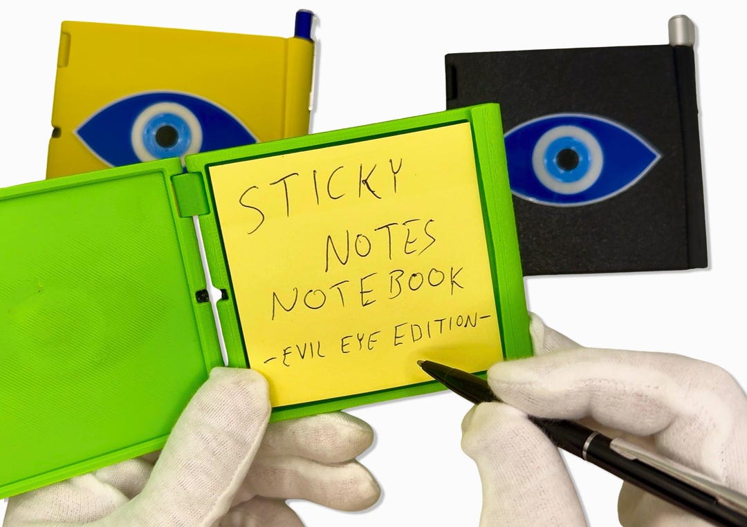 Customizable Evil Eye Sticky Notes Notebook With Pen, Personalized ...