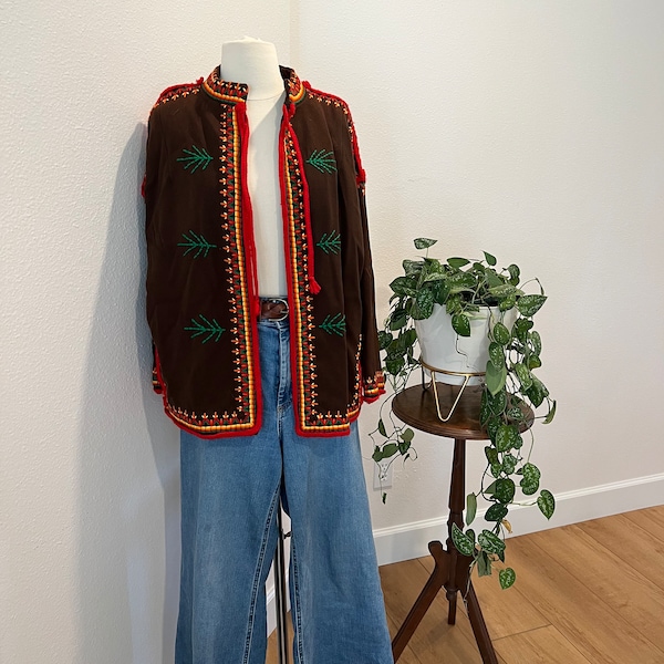 Folk Art Jacket - Etsy