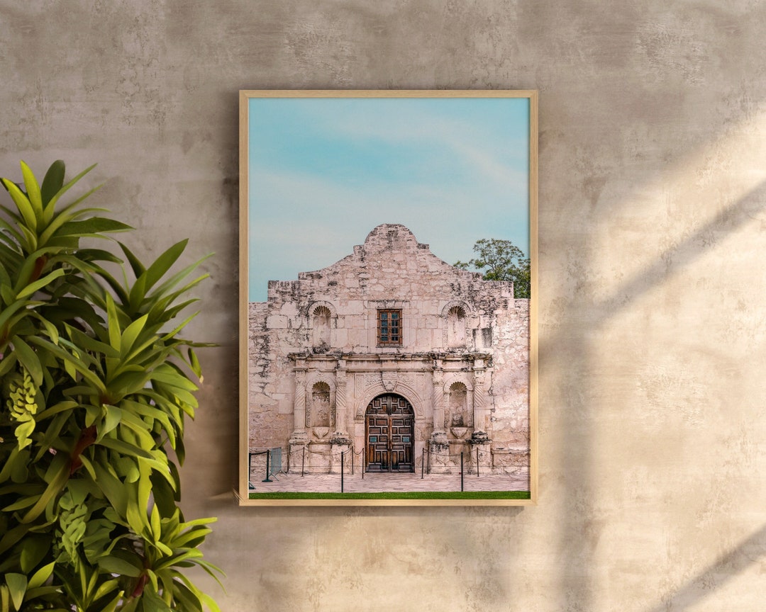 San Antonio Poster | Alamo, Texas Wall Art, Western Print, Alamo Gift ...