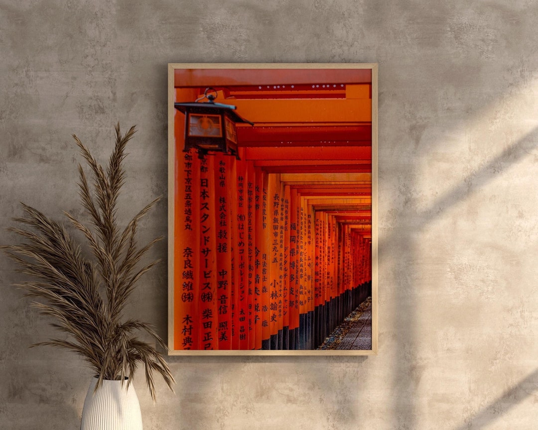 Kyoto | Torri Gates, Japanese Wall Art, Wall Art Print, Japanese Poster ...