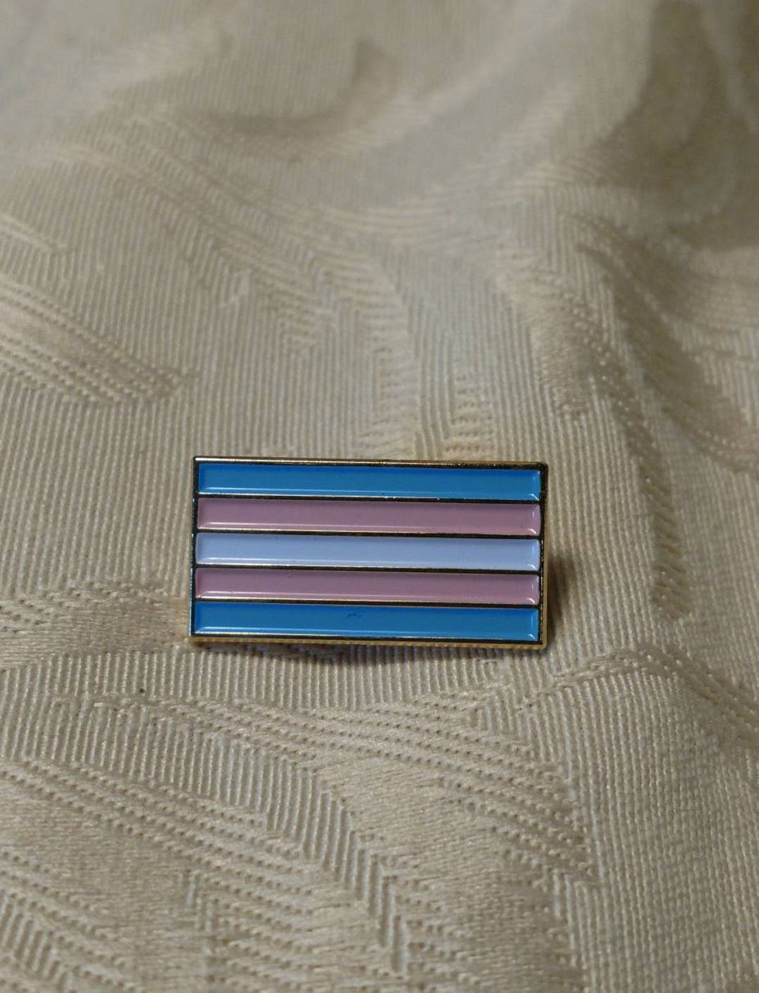 Trans Pride Flag Enamel Lapel Pin - Etsy