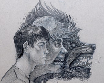 Big Poster - Werewolf Transformation - Mythology Art Print - Etsy