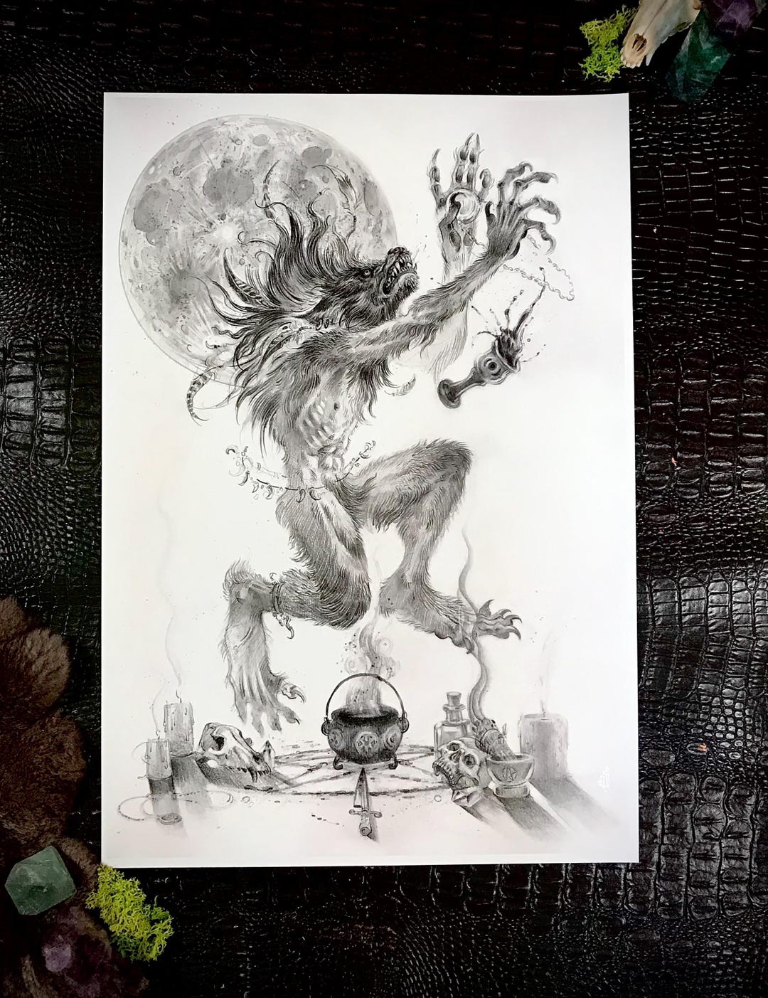 PRINT - Lycan Ritual - Werewolf Art - Etsy