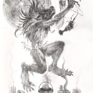 PRINT - Lycan Ritual - Werewolf Art - Etsy
