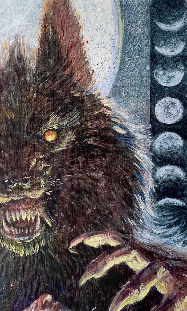 PRINT Werewolf Full Moon Spell - Etsy