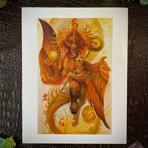 PRINT - Gold Dragon / Periodic Table of Dragons / Wall Art Decor - Etsy