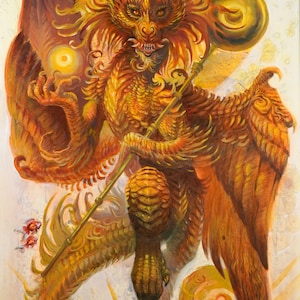 PRINT - Gold Dragon / Periodic Table of Dragons / Wall Art Decor - Etsy